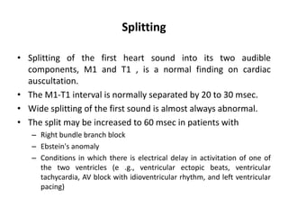Heart sounds s1 | PPTX