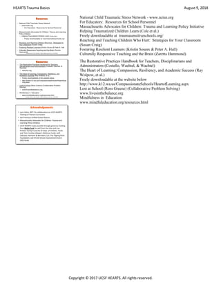 Trauma Informed Mental Health Consultation | PDF