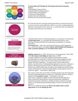 Trauma Informed Mental Health Consultation | PDF