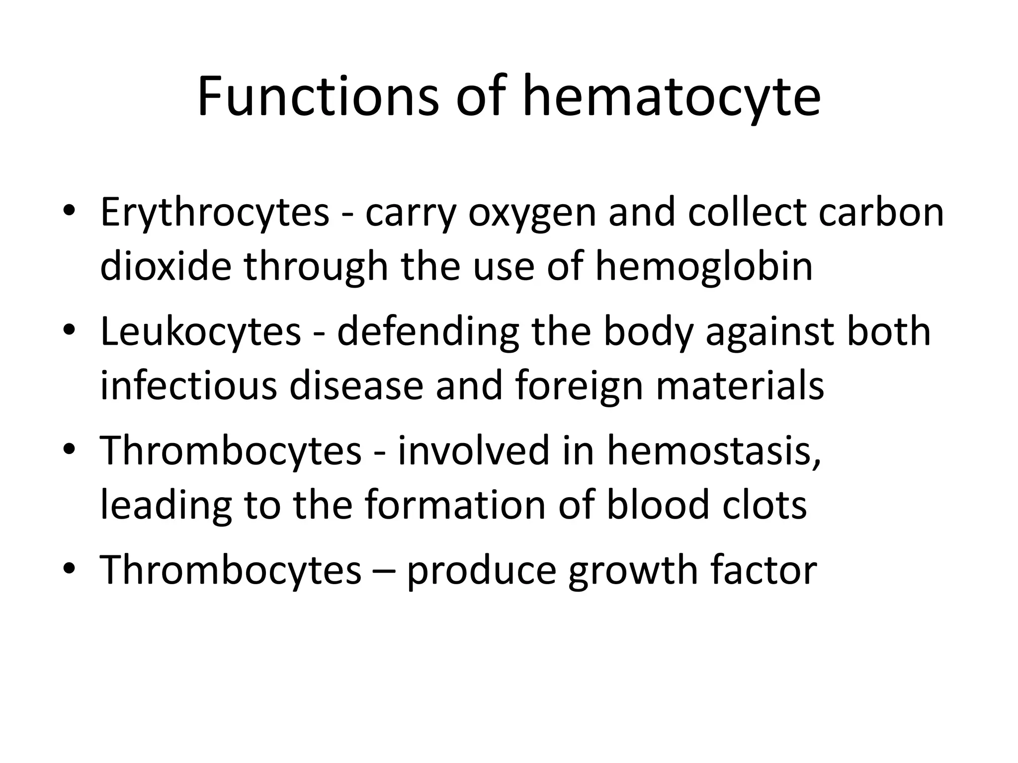 Heart structures and functions of hematocyte | PPTX