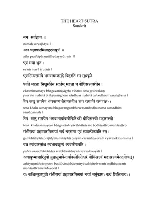Heart sutra | PDF