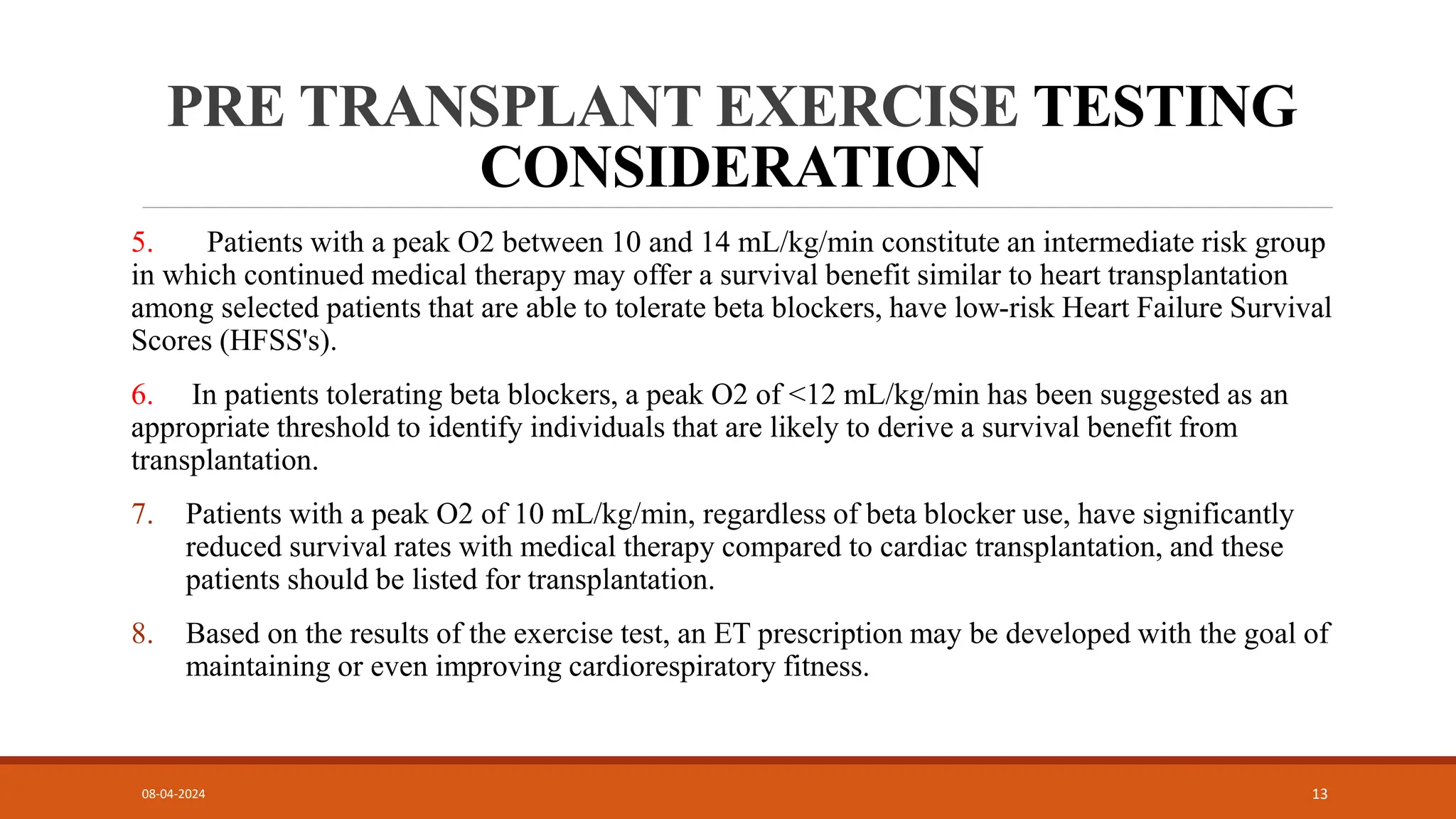 PHYSIOTHERAPY IN HEART TRANSPLANTATION.. | PPTX