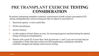 PHYSIOTHERAPY IN HEART TRANSPLANTATION.. | PPTX