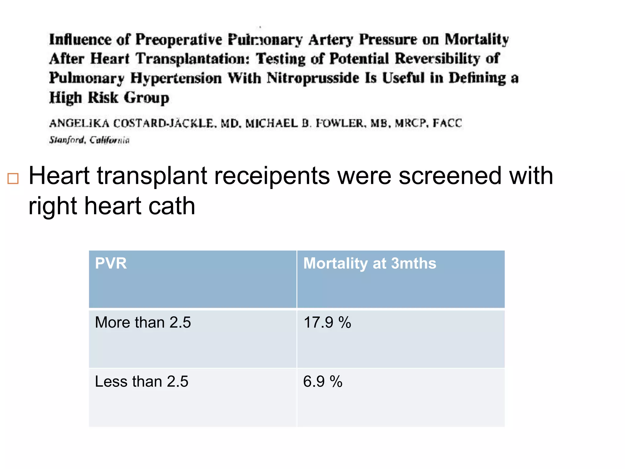 Heart transplant guidelines | PPTX