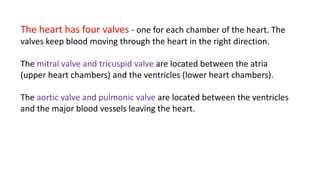 Heart valves- A detailed medical information about heart valves . | PPTX