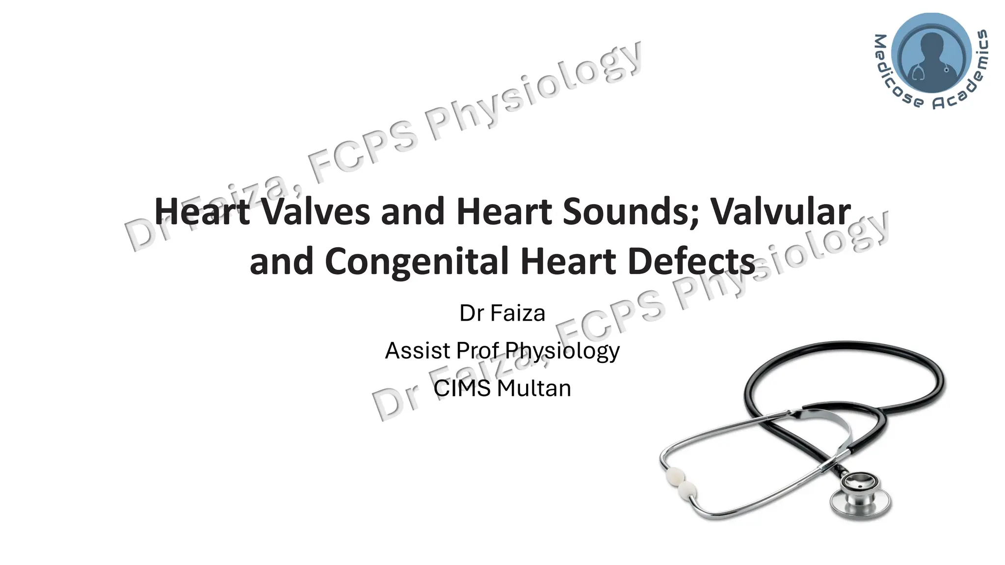 Heart Valves and Heart Sounds -Congenital & valvular heart disease.pdf