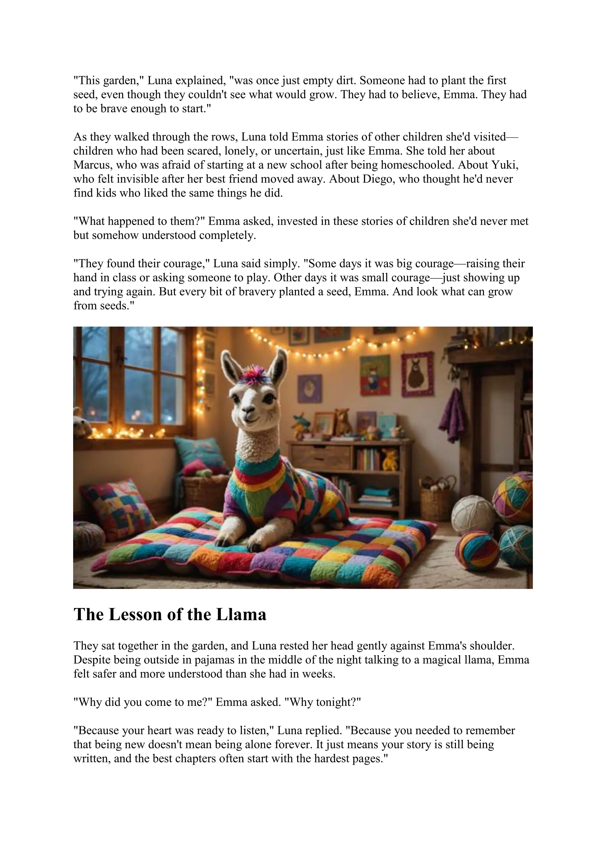 When You Meet a Llama at Bedtime: A Heartwarming Bedtime Story | PDF