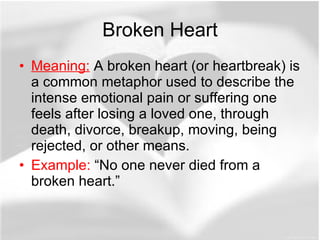 Expresiones con " heart" | PPT