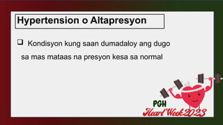 Hypertension review and lecture for the lay people | PPTX