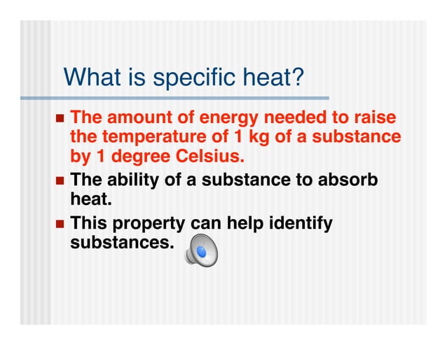 Heat PowerPoint | PDF | Chemistry | Science