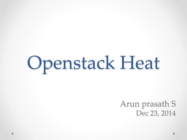 Openstack Heat | PPT