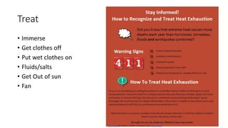 Blair Everywhere - First Aid - Heat Exhaustion | PPTX