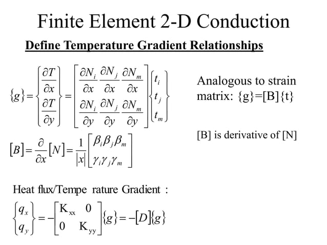 Heat analysis finite element method two Dimensional | PPT | Physics ...