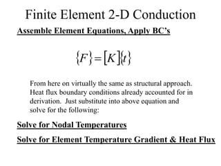 Heat analysis finite element method two Dimensional | PPT