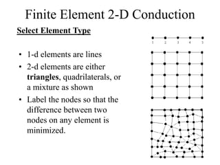 Heat analysis finite element method two Dimensional | PPT