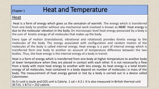 Physics Thermodynamics Notes Grade 11 | PDF