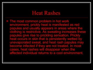 Heat Stress | PPT | Weather | Science