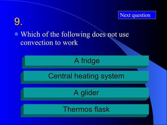 Heat Transfer Quiz | PPT | Physics | Science