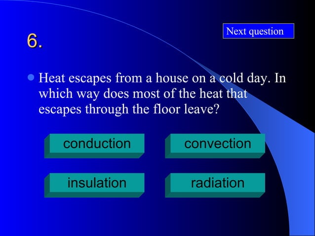 Heat Transfer Quiz | PPT | Physics | Science