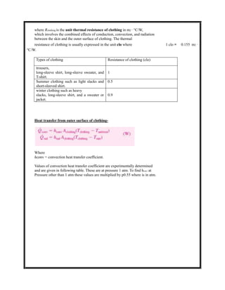 Human body heat transfer | DOCX
