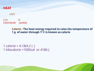 HEAT 1.pptx heat class 10th icse physics | PPT