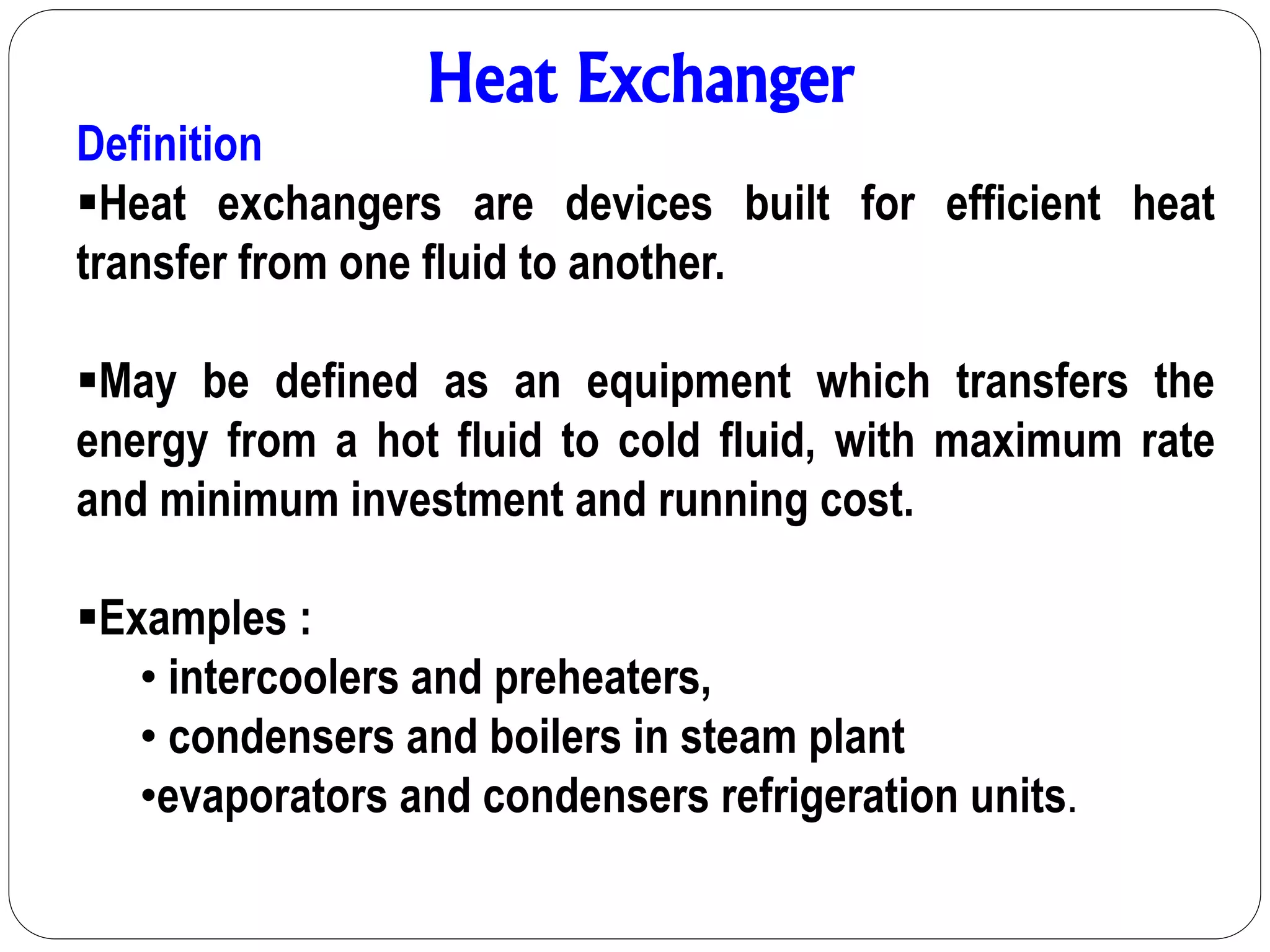 Heat Exchanger | PPTX