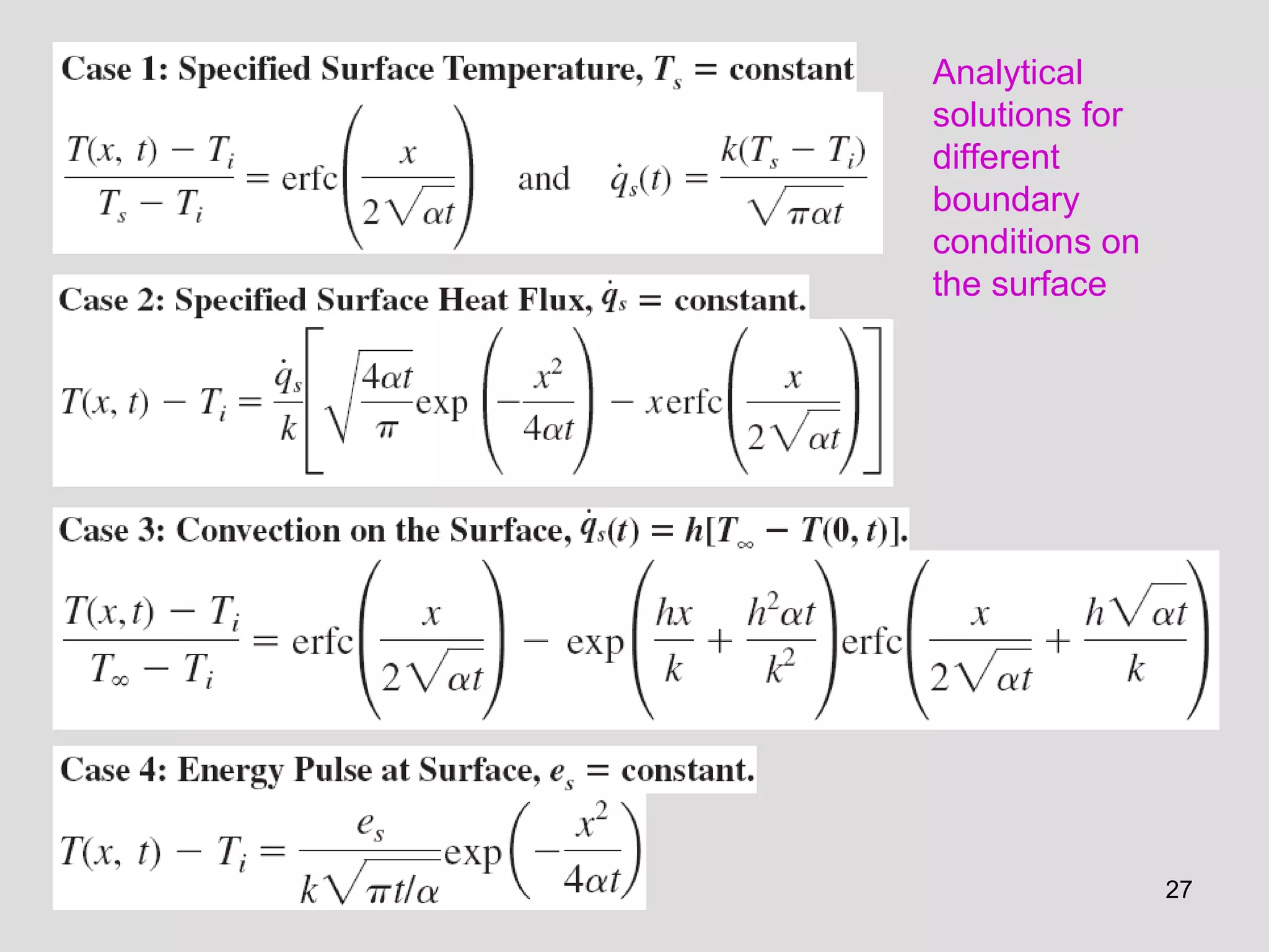 Chapter 4 TRANSIENT HEAT CONDUCTION | PPT
