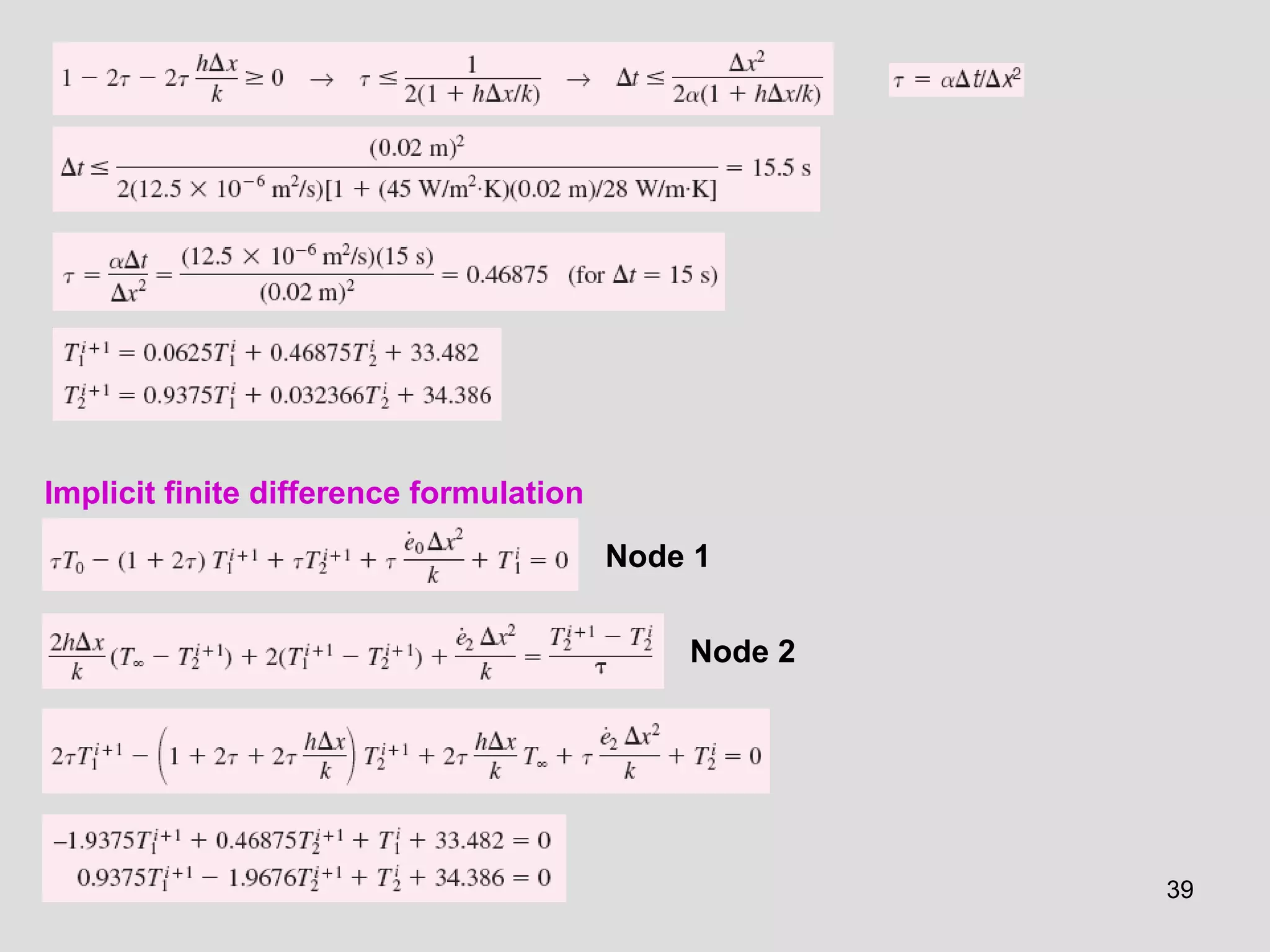 Chapter 5 NUMERICAL METHODS IN HEAT CONDUCTION | PPT