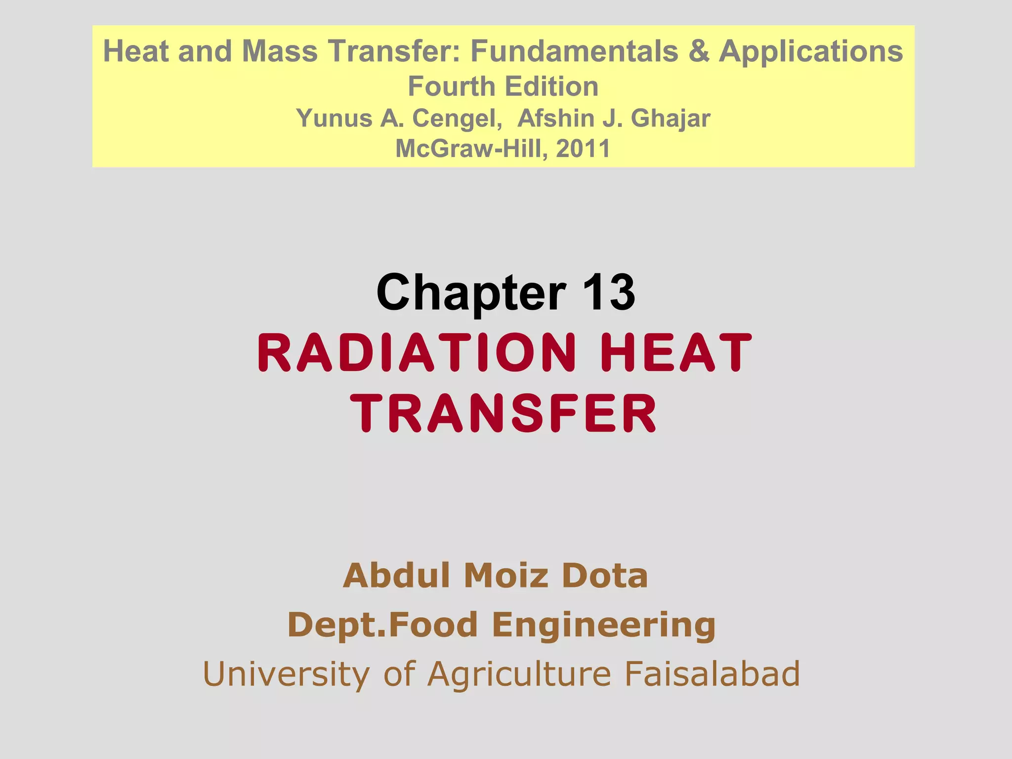 Heat 4e chap13_lecture | PPT