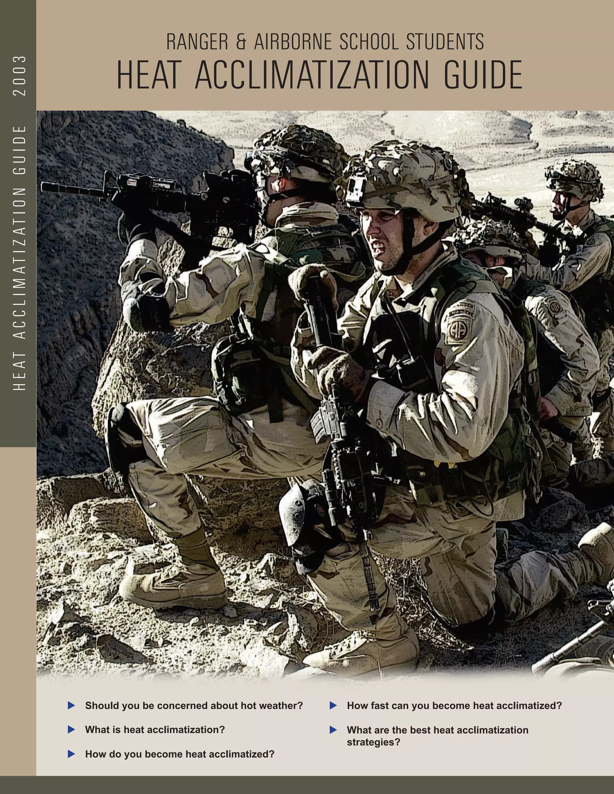 Heat acclimatization guide ranger airborne | PDF