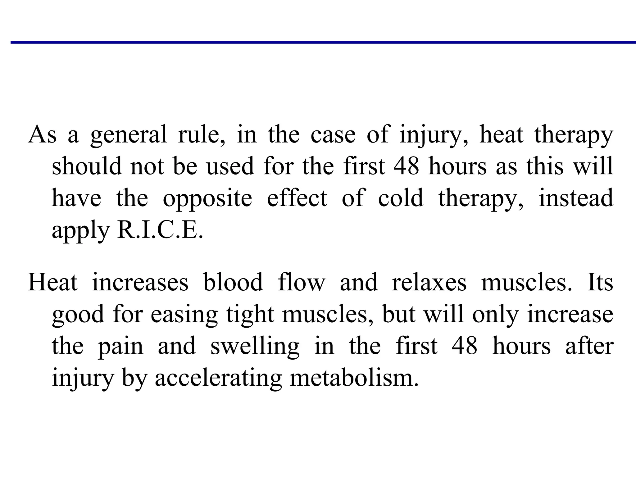 Heat and Cold Application | PDF