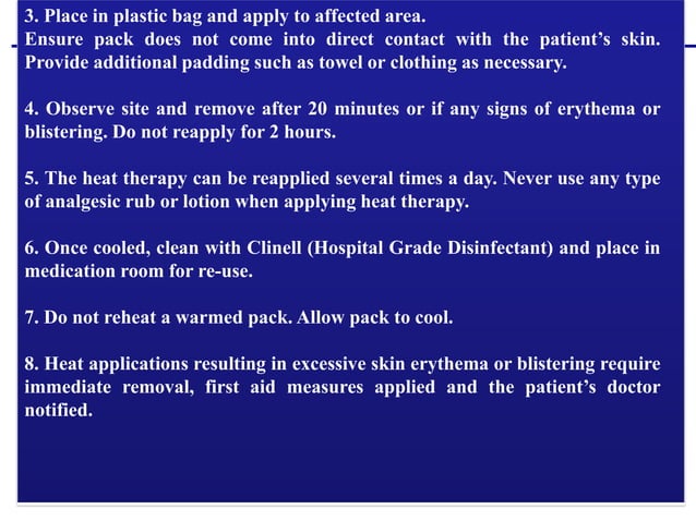 Heat and Cold Application | PDF