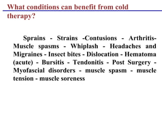 Heat and Cold Application | PDF