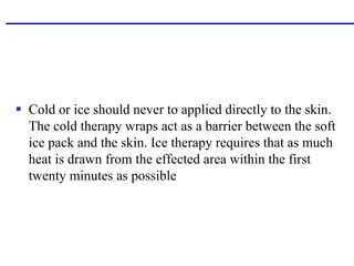 Heat and Cold Application | PDF