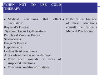 Heat and Cold Application | PDF