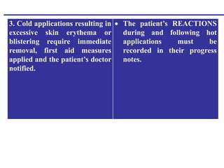 Heat and Cold Application | PDF