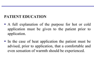 Heat and Cold Application | PDF