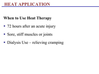 Heat and Cold Application | PDF