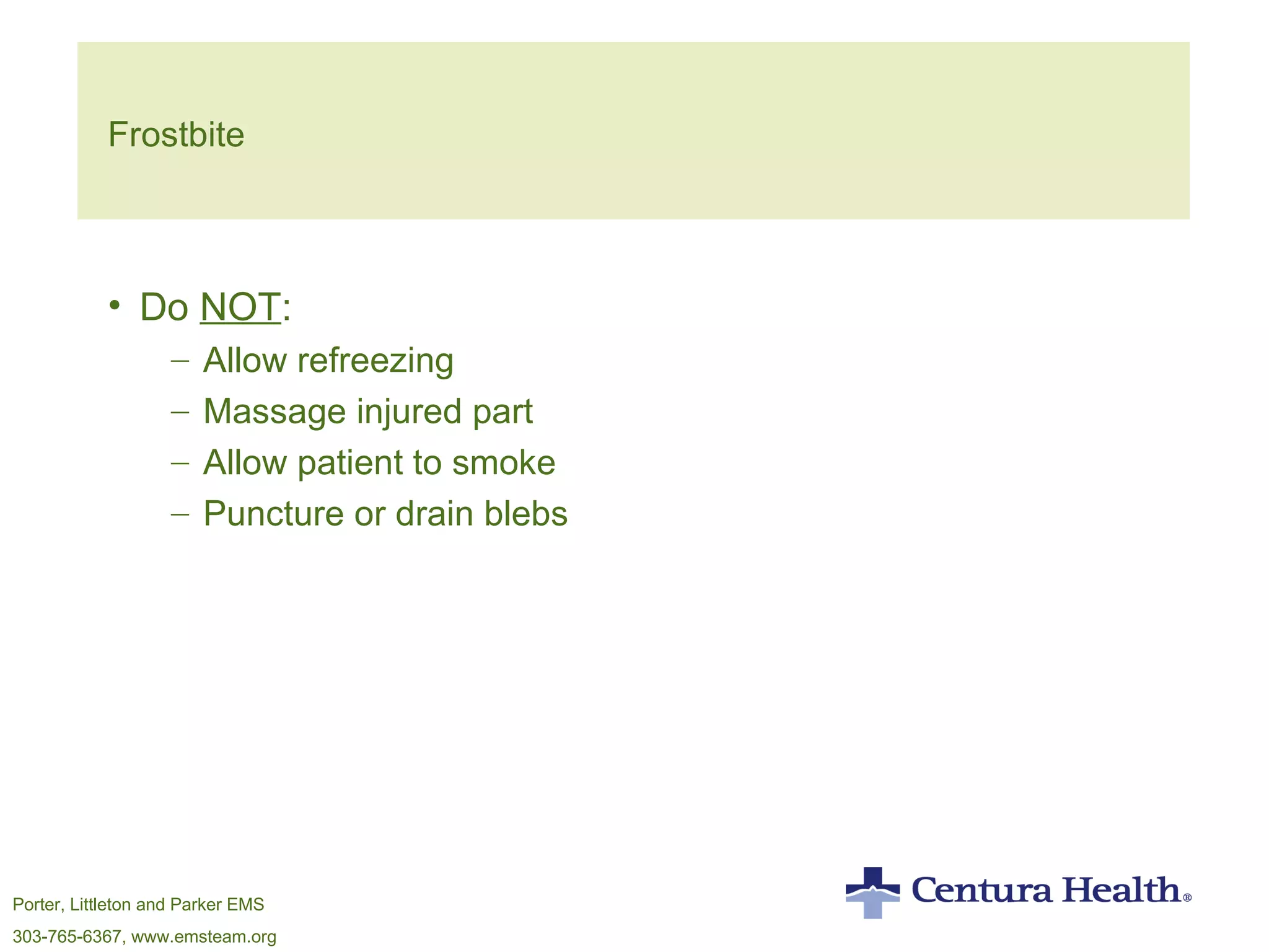 Heat And Cold Emergencies for EMS | PPT