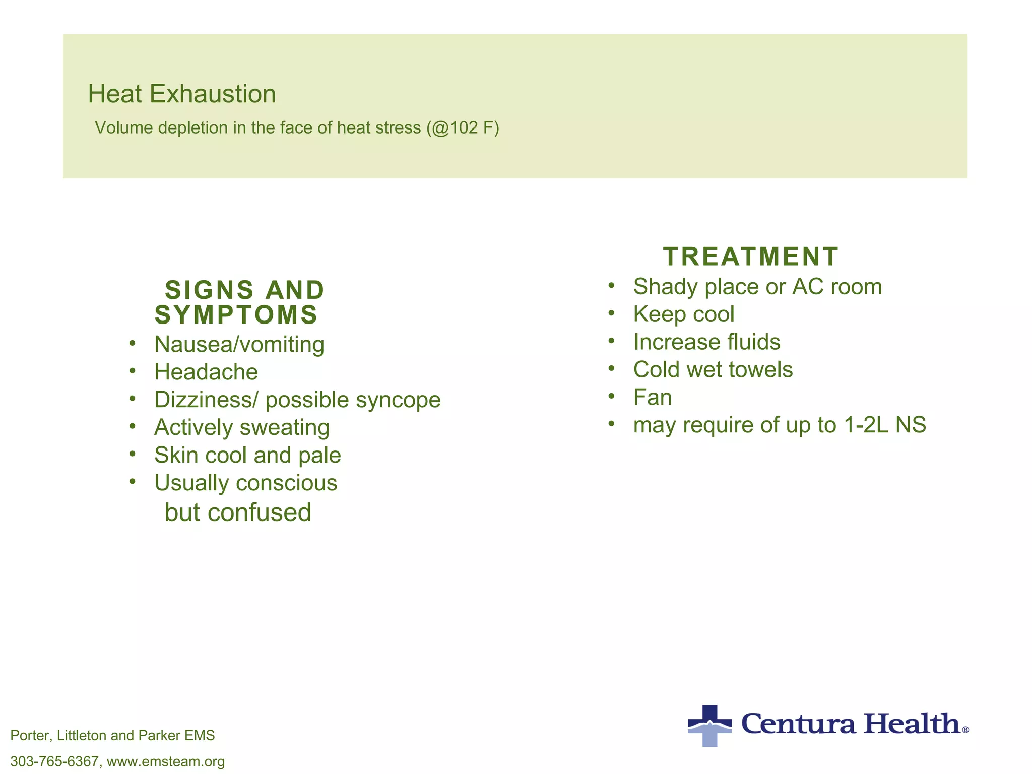 Heat And Cold Emergencies for EMS | PPT