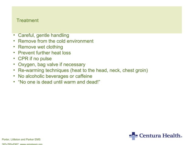 Heat And Cold Emergencies for EMS | PPT | Medical Health