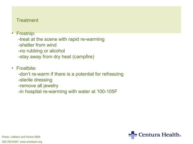 Heat And Cold Emergencies for EMS | PPT | Medical Health