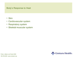 Heat And Cold Emergencies for EMS | PPT