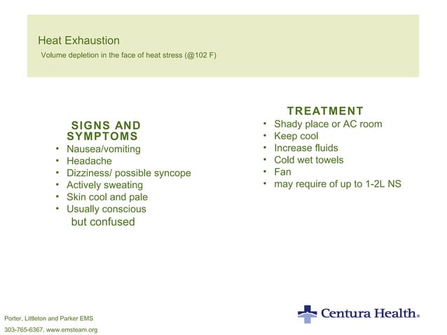 Heat And Cold Emergencies for EMS | PPT | Medical Health