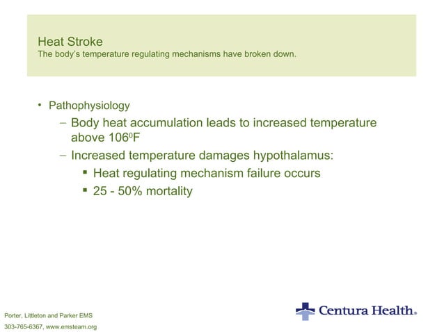 Heat And Cold Emergencies for EMS | PPT | Medical Health