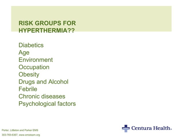 Heat And Cold Emergencies for EMS | PPT | Medical Health