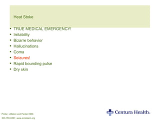 Heat And Cold Emergencies for EMS | PPT
