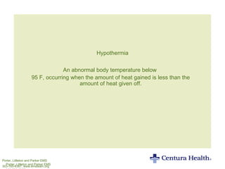 Heat And Cold Emergencies for EMS | PPT