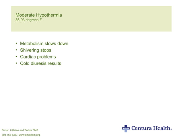 Heat And Cold Emergencies for EMS | PPT | Medical Health