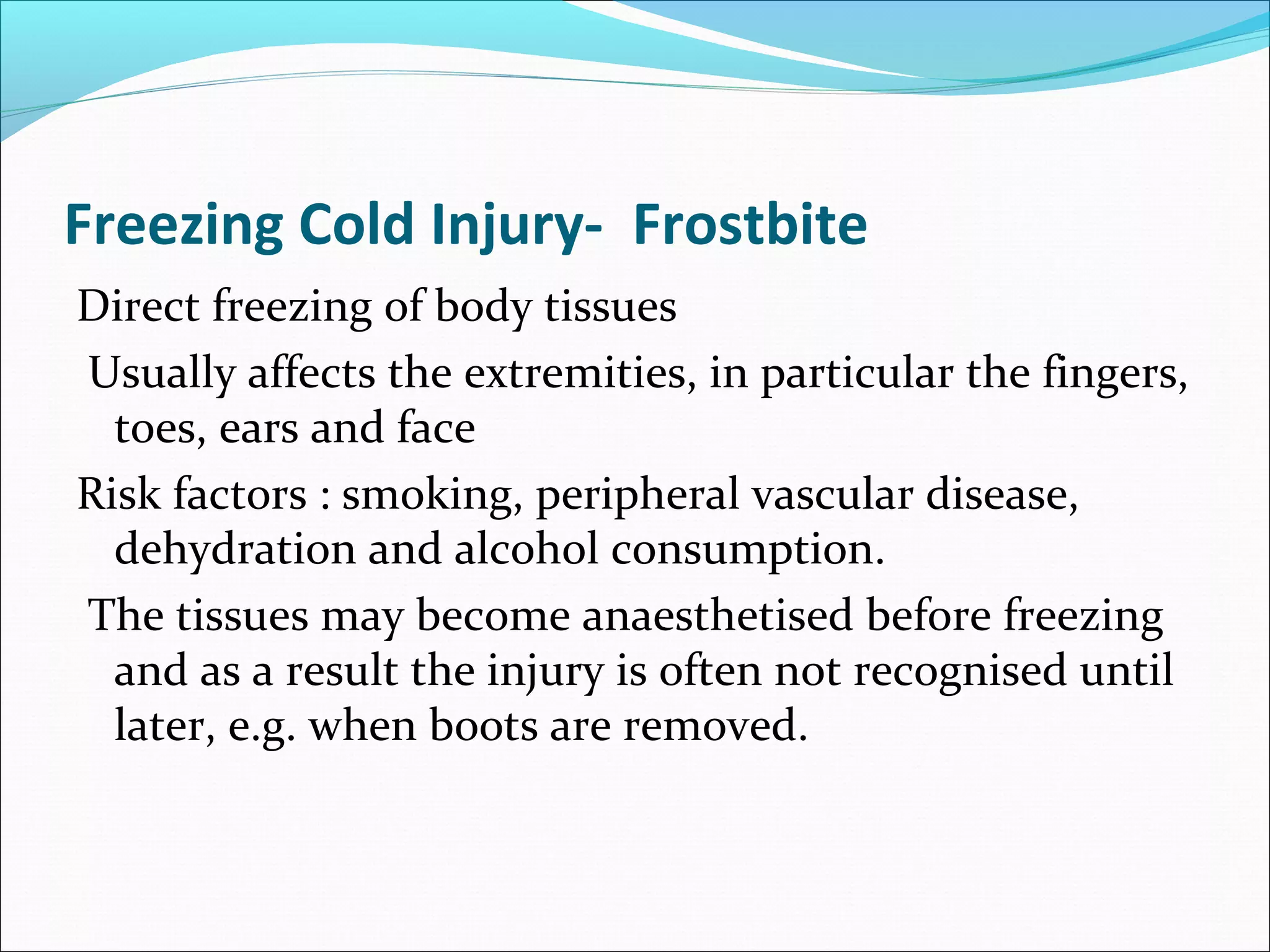 Heat and cold injuries | PPT